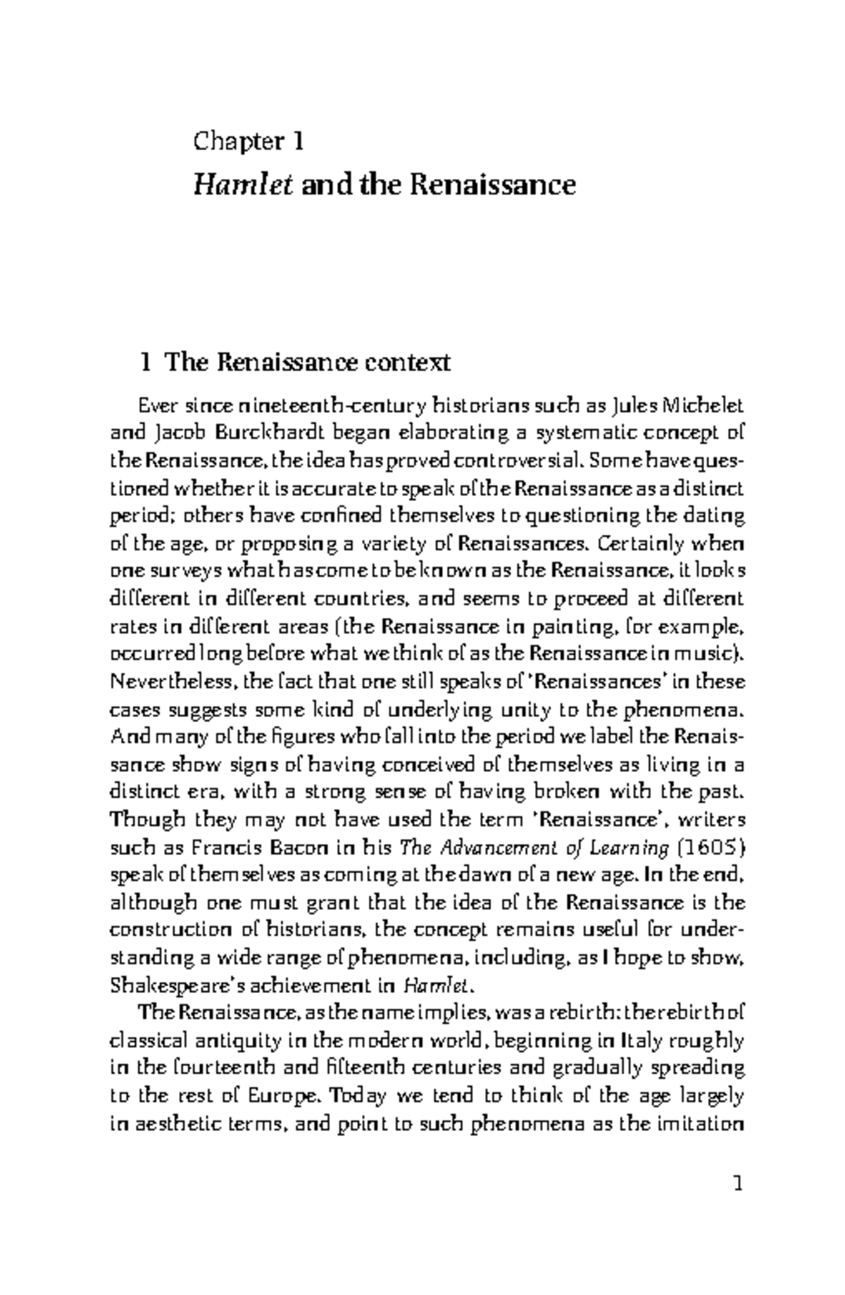 Critical Reading: Hamlet and the Renaissance (ENG 101) - Studocu