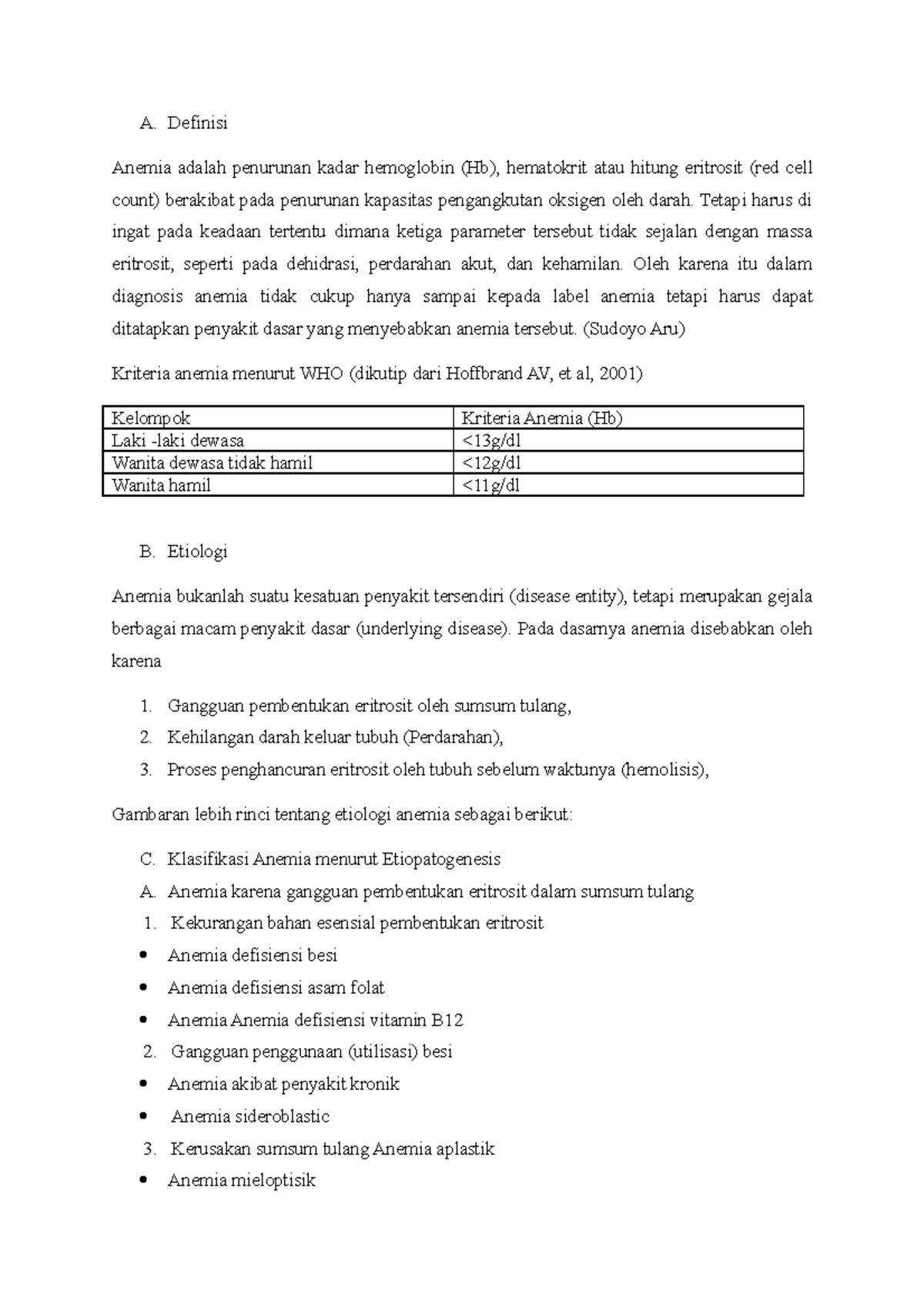 NANDA Diagnosis: Anemia Nic Noc - Definisi, Etiologi & Klasifikasi ...