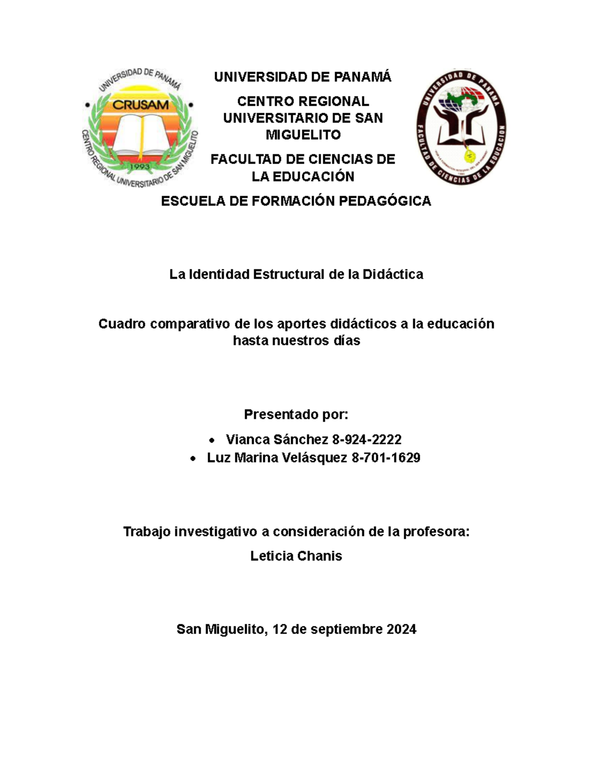 Cuadro Comparativo Luz Velasquez y Vianca Sánchez - UNIVERSIDAD DE ...