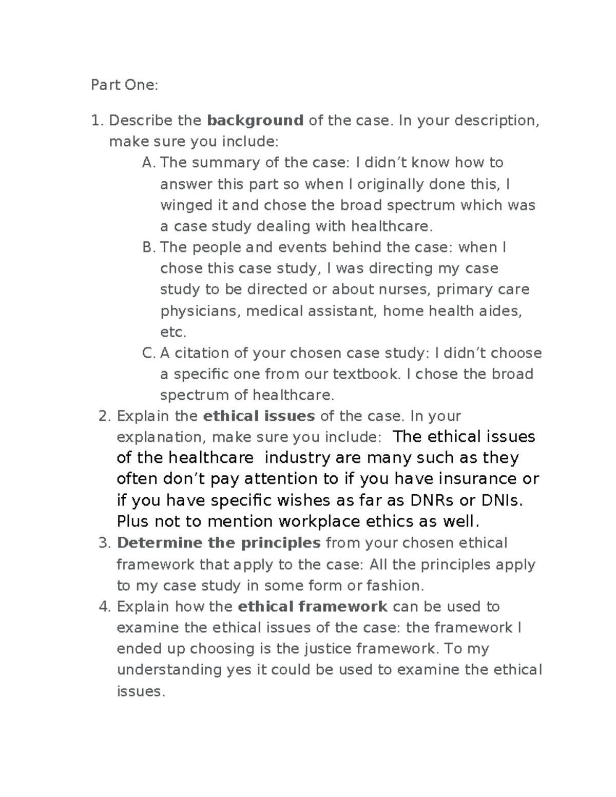 7-1 Project PHL: Ethical Problem Solving in Healthcare Case Study - Studocu