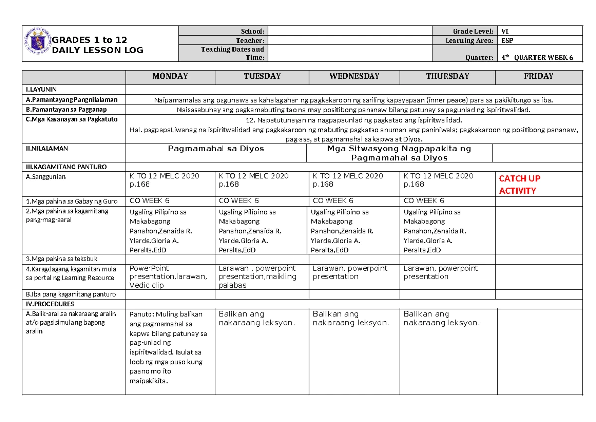 BSED 3A English: Semi-Detailed Lesson Plan on Afro-Asian Literature ...