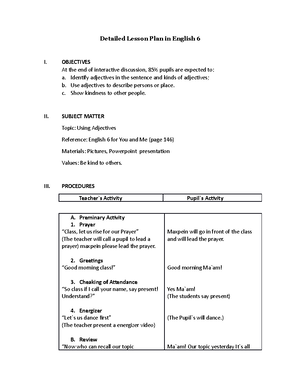 Grade 5 Detailed Lesson PLAN - Grade 5 DETAILED LESSON PLAN Quarter 2 ...