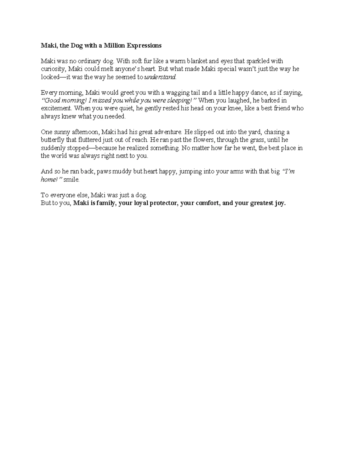 Tiger Commando: The Brave Pup and His Heroic Heart - STORY - Studocu