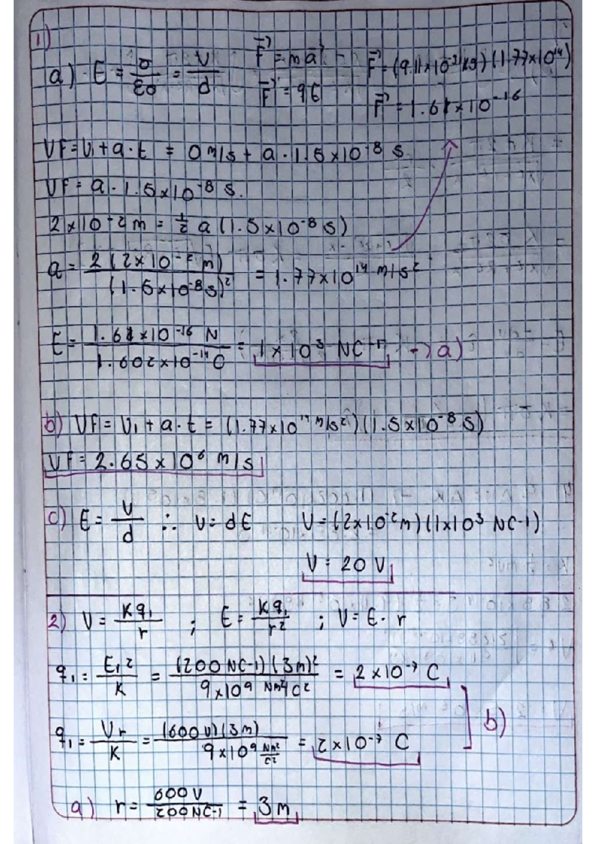 Serie 4: Advanced Physics Calculations and Concepts - Studocu