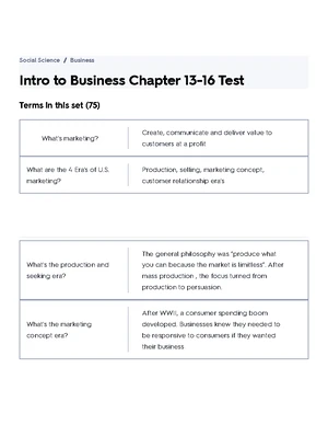 Intro to Business Study Guide Flashcards Quizlet - Intro to Business ...