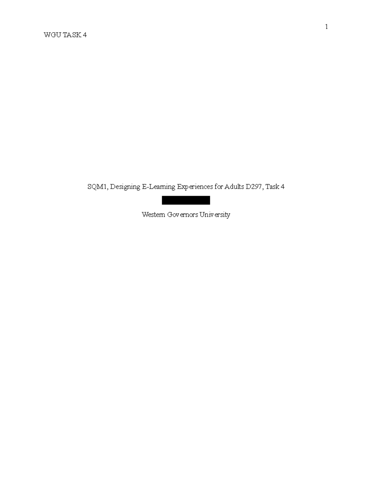 WGU D297 Task 4: Designing Inclusive Learning Experiences for Adults - Studocu