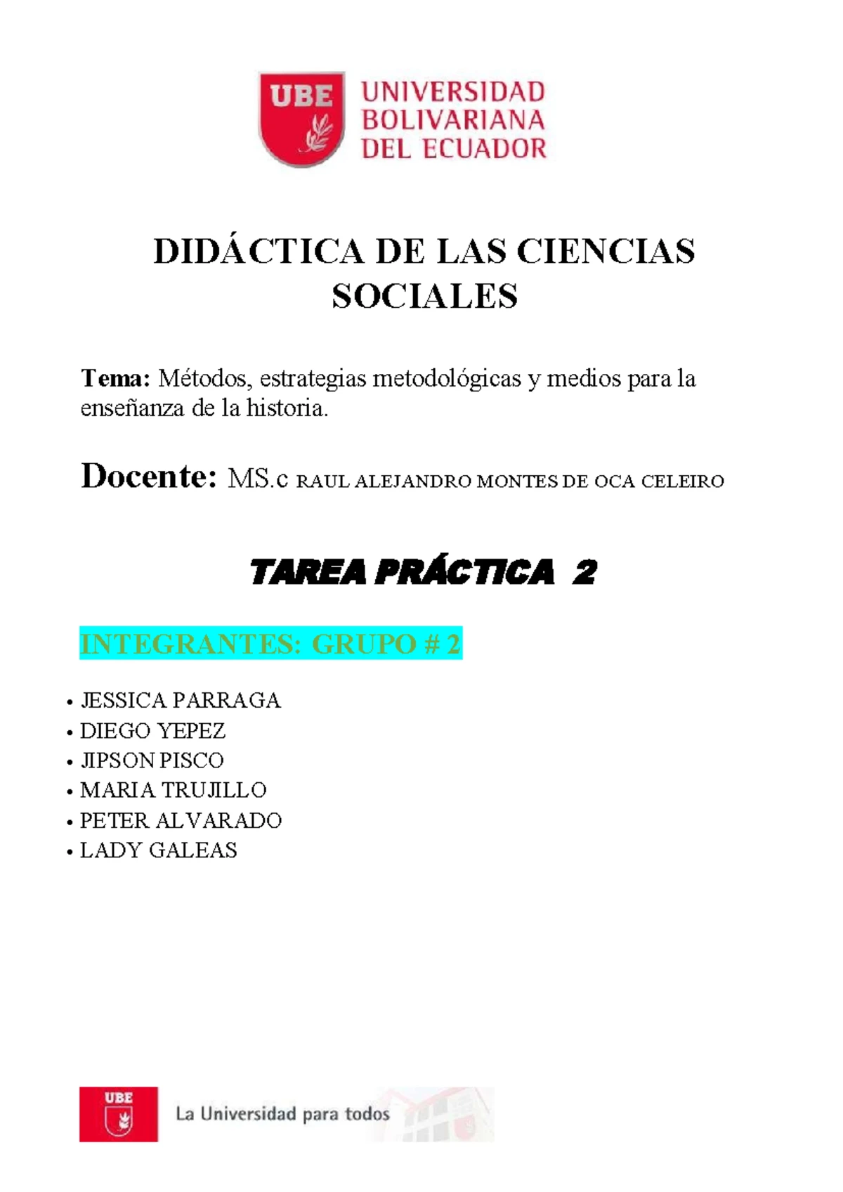 Tarea 3 Didáctica De Las Ciencias Sociales Grupo 8 Módulo Didácticas
