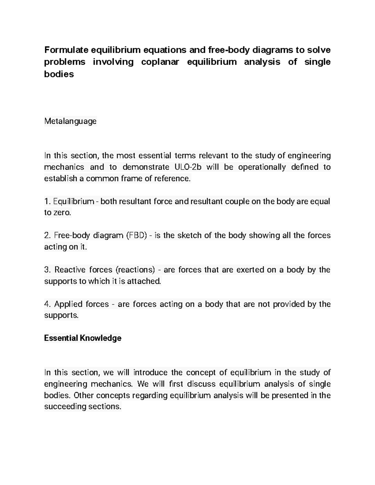 Untitled document - In this section, we will introduce the concept of ...