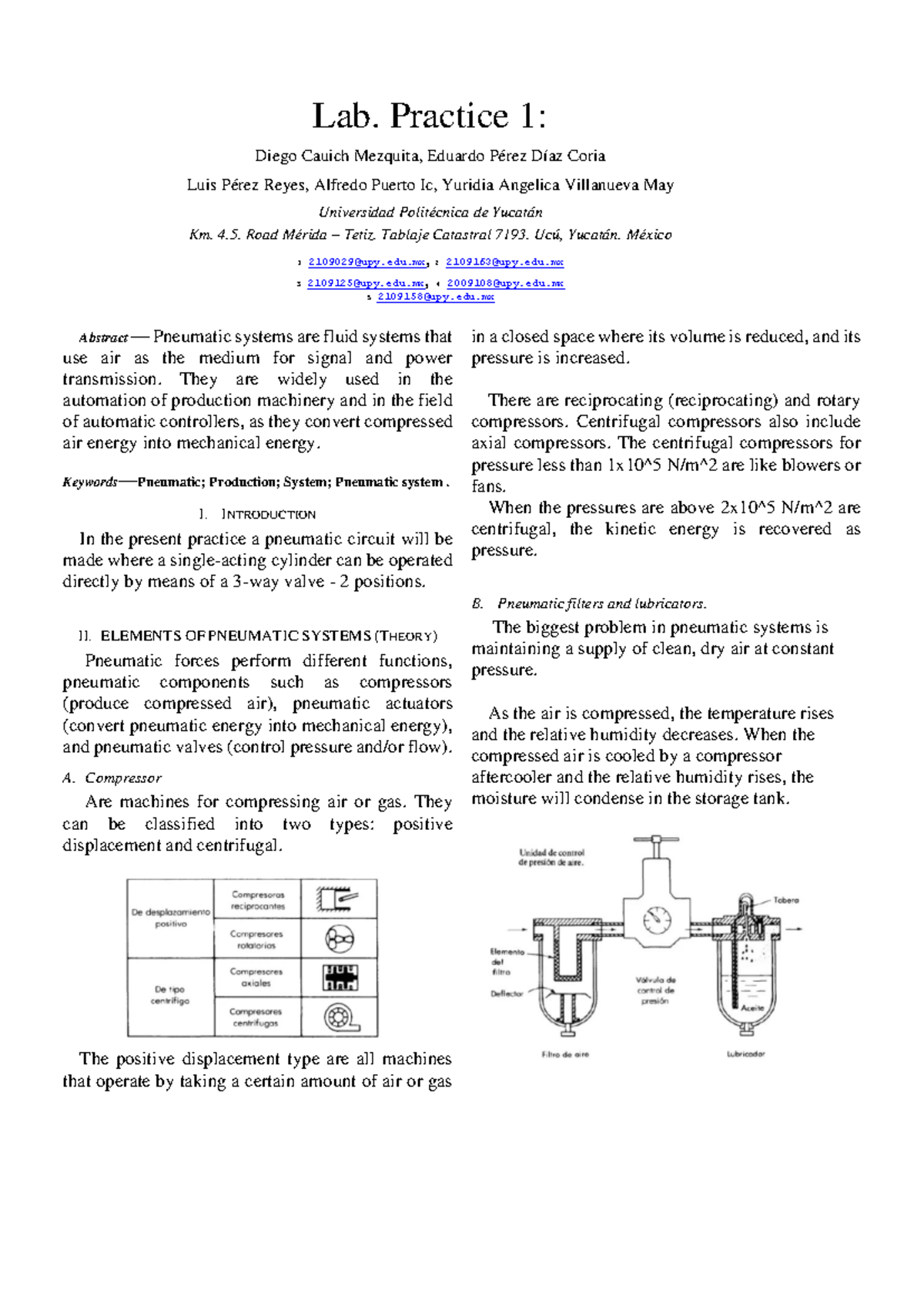 LAB Practice 1 - Lab. Practice 1: Diego Cauich Mezquita, Eduardo Pérez Díaz Coria Luis Pérez ...