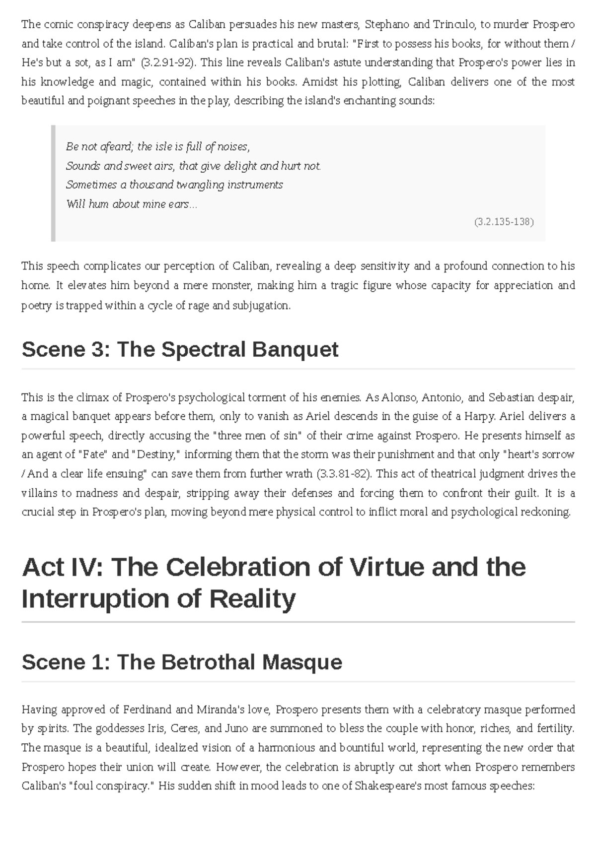 The Tempest AS Level Analysis: Power, Magic, and Redemption - Studocu