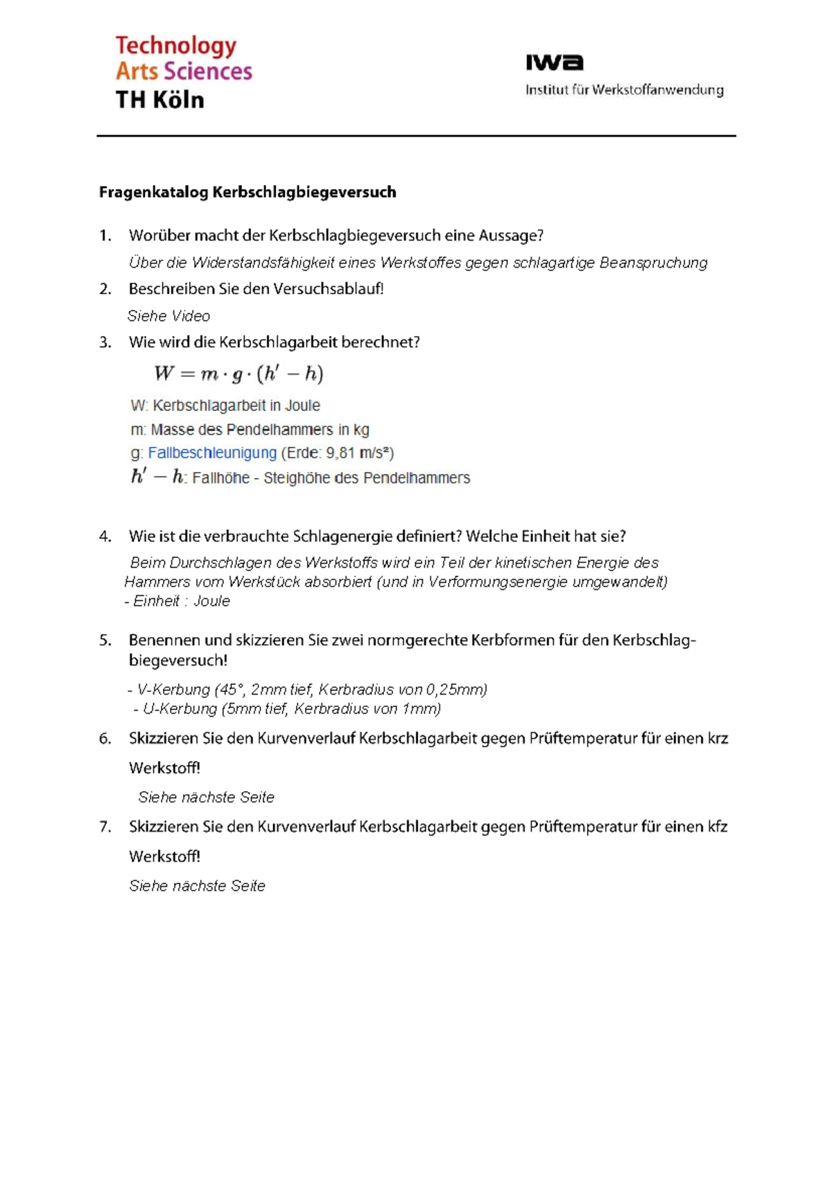 Formelsammlung Werkstofftechnik - 1 Elastische Kennwerte 1 Elastizitätsmodul Proportionalfaktor ...