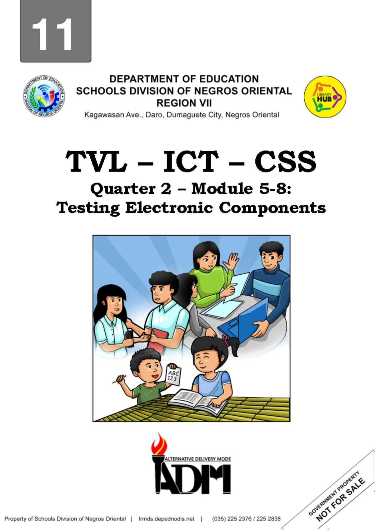 TVL ICT CSS 11 Q2 Module 5 8 Testing Electronic Components - 1111 TVL ...