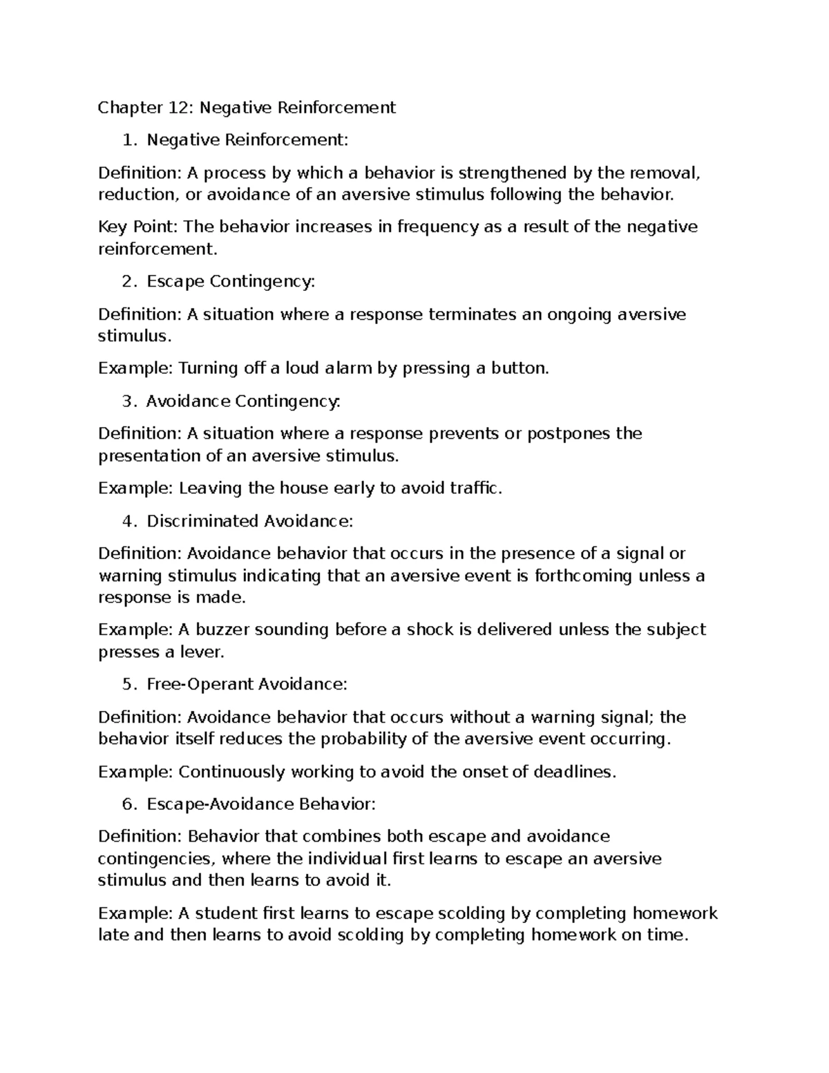 Chapter 13: Overview of Schedules of Reinforcement Types and Uses - Studocu