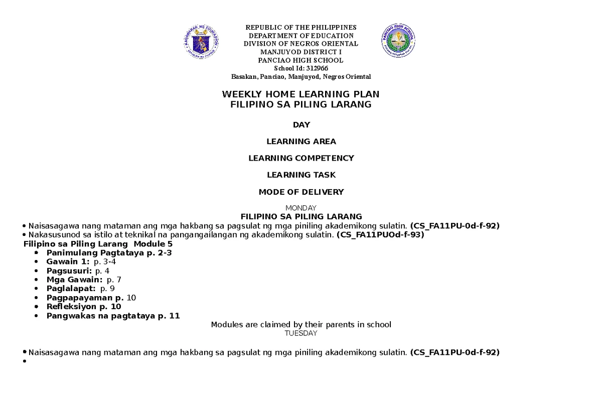 A Concept Paper - this note is about humss strand. - A Concept Paper on ...
