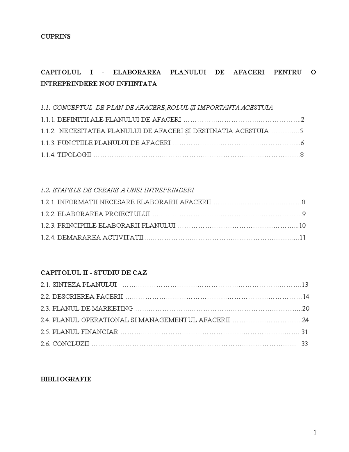 Pla de afacere - Distributie Aparate medicale - CUPRINS CAPITOLUL I ...
