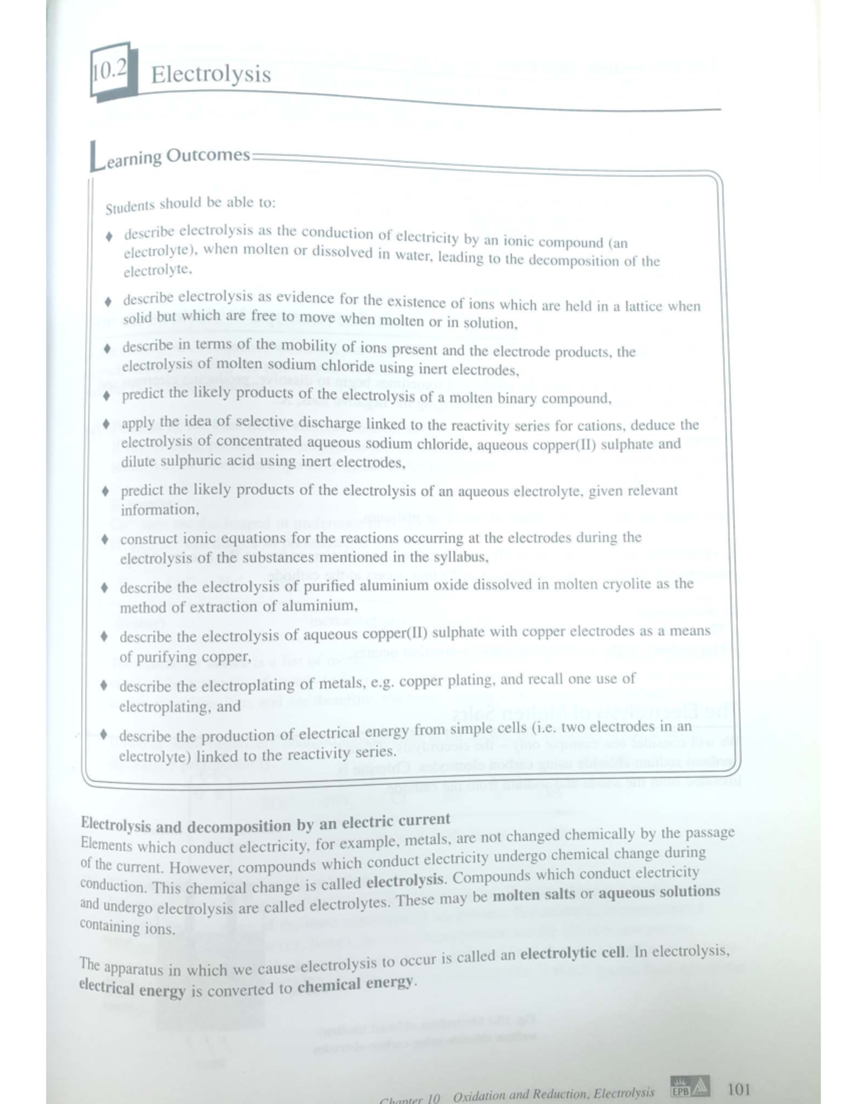 Electrolysis Notes for EPB 101: Understanding Ionic Conduction ...