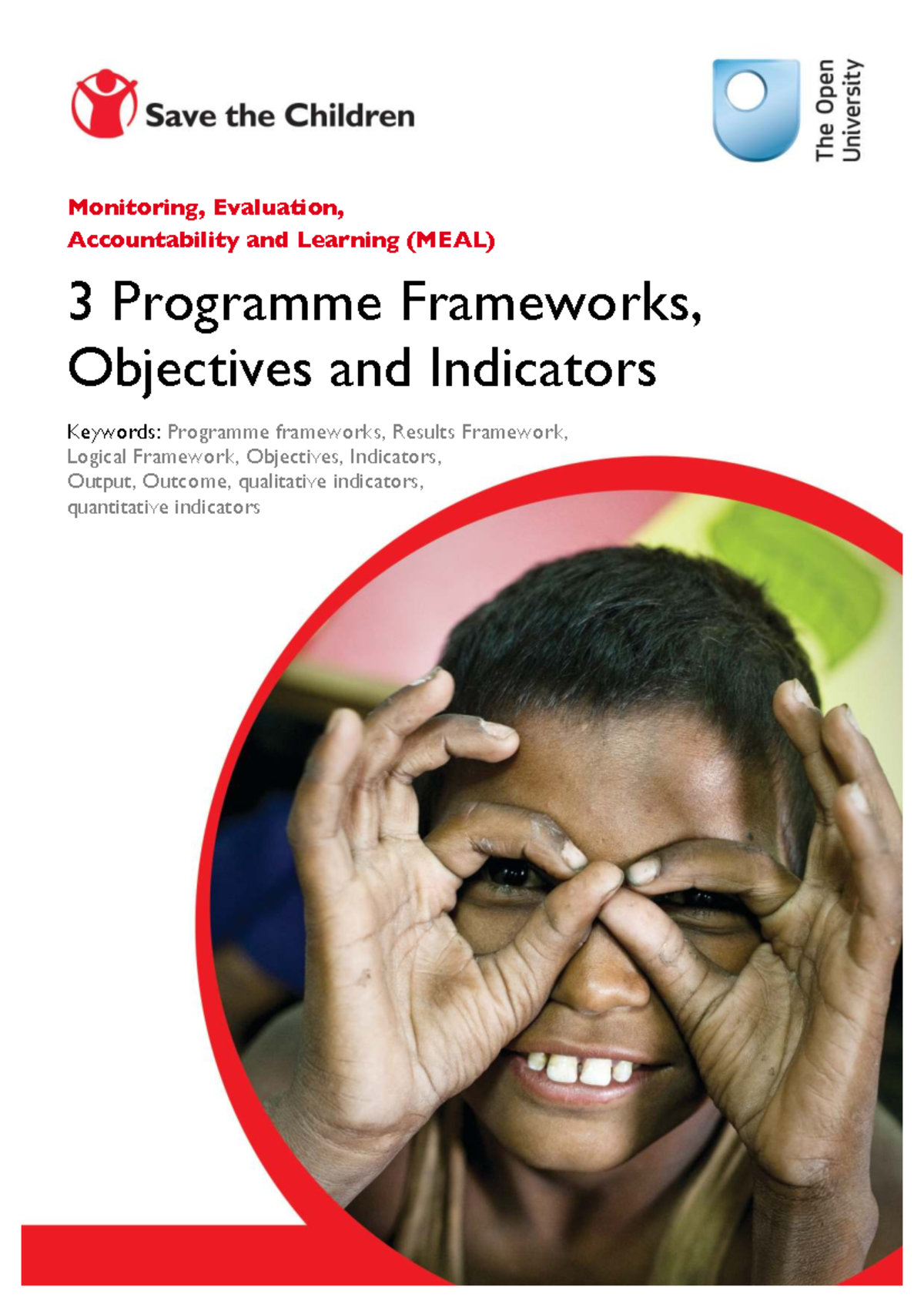 3 MEAL Programme Frameworks: Objectives & Indicators Overview - Studocu