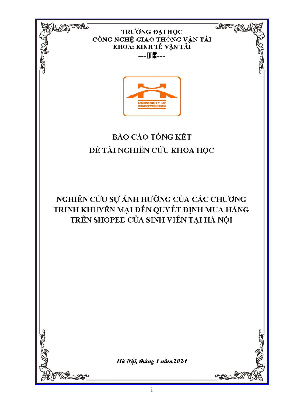 Nghiên Cứu Khoa Học: Ảnh Hưởng Chương Trình Khuyến Mại Đến Mua Hàng ...