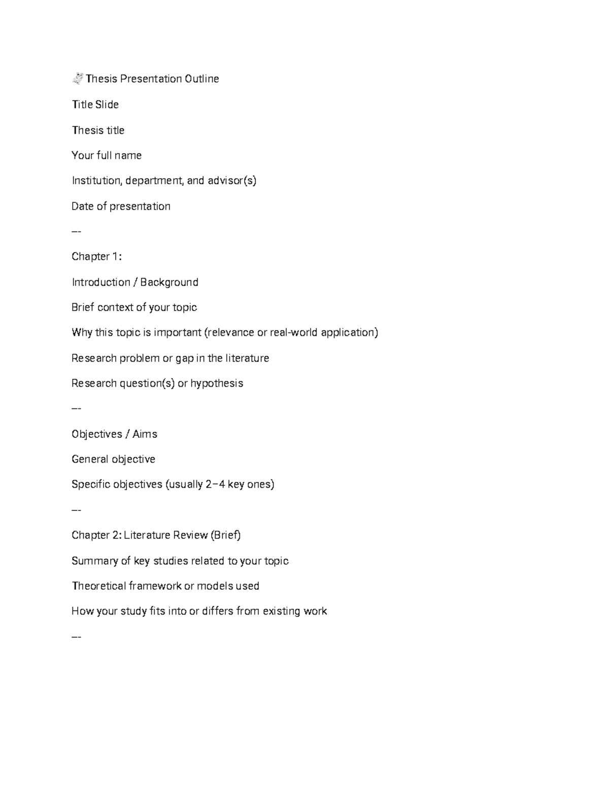 Thesis Presentation Outline: Analysis of AUC Procurement Methods - Studocu
