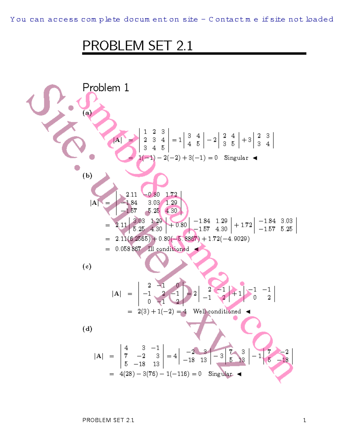 Numerical Methods with Python: Problem Set 2.1 Solutions - Studocu