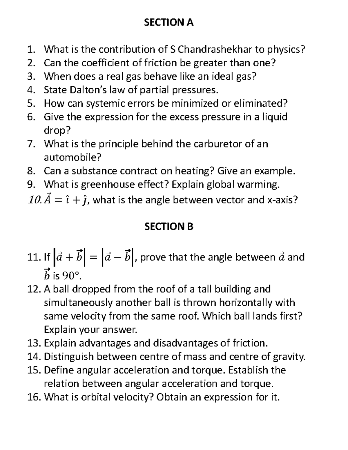 Physics Concepts and Questions: Contributions, Laws, and Principles ...