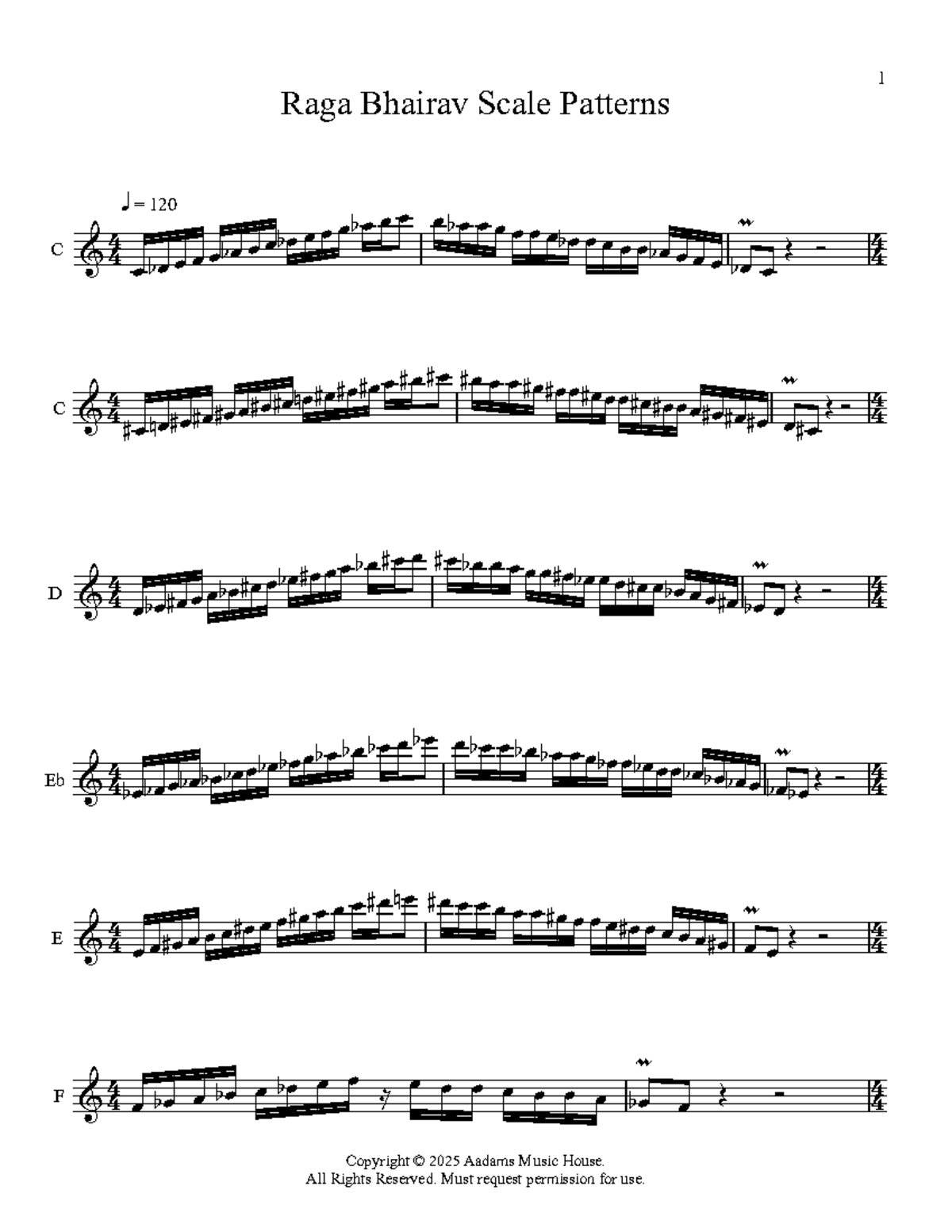 Raga Bairav Scale Patterns - Music Theory Study Guide - Studocu