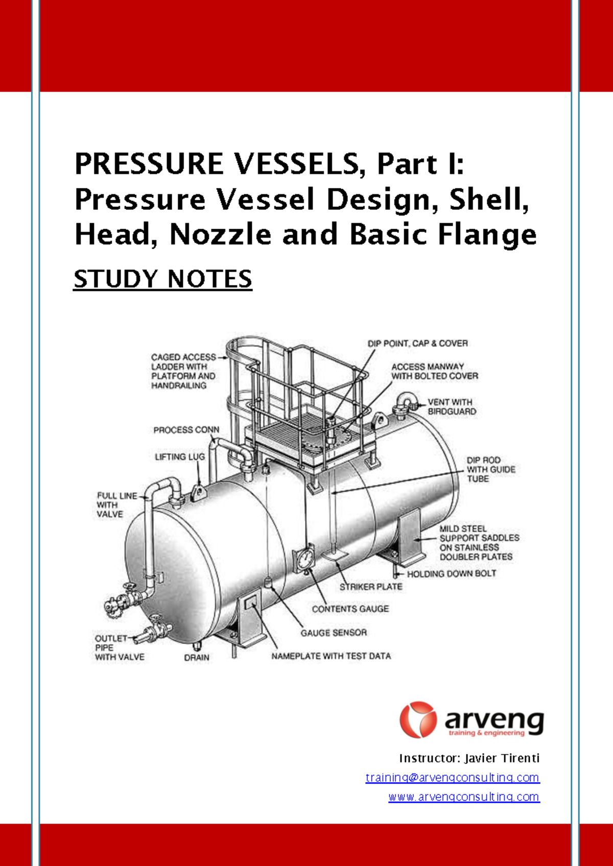 Pressure Vessels PVI Study Notes: Design, Codes, and Materials - Studocu