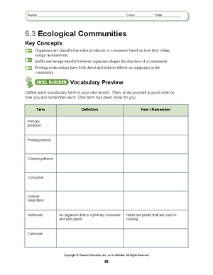 6.1 wkst - science grade 9 - 6 Defining Biomes Key Concepts Biomes are ...