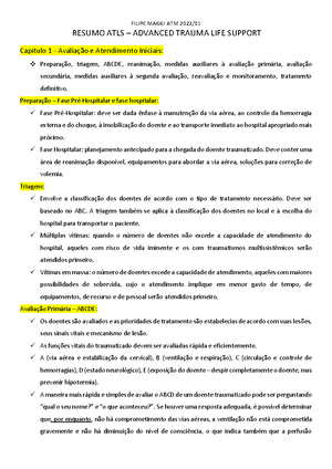 ATLS - Capitulo 1 - 1. EVALUACIÓN Y MANEJO INICIAL La “evaluación ...