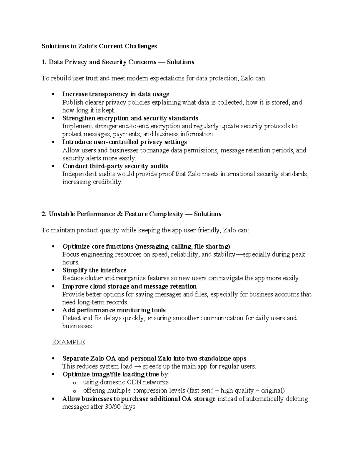 Solutions to Zalo: Addressing Data Privacy, Performance & Engagement ...