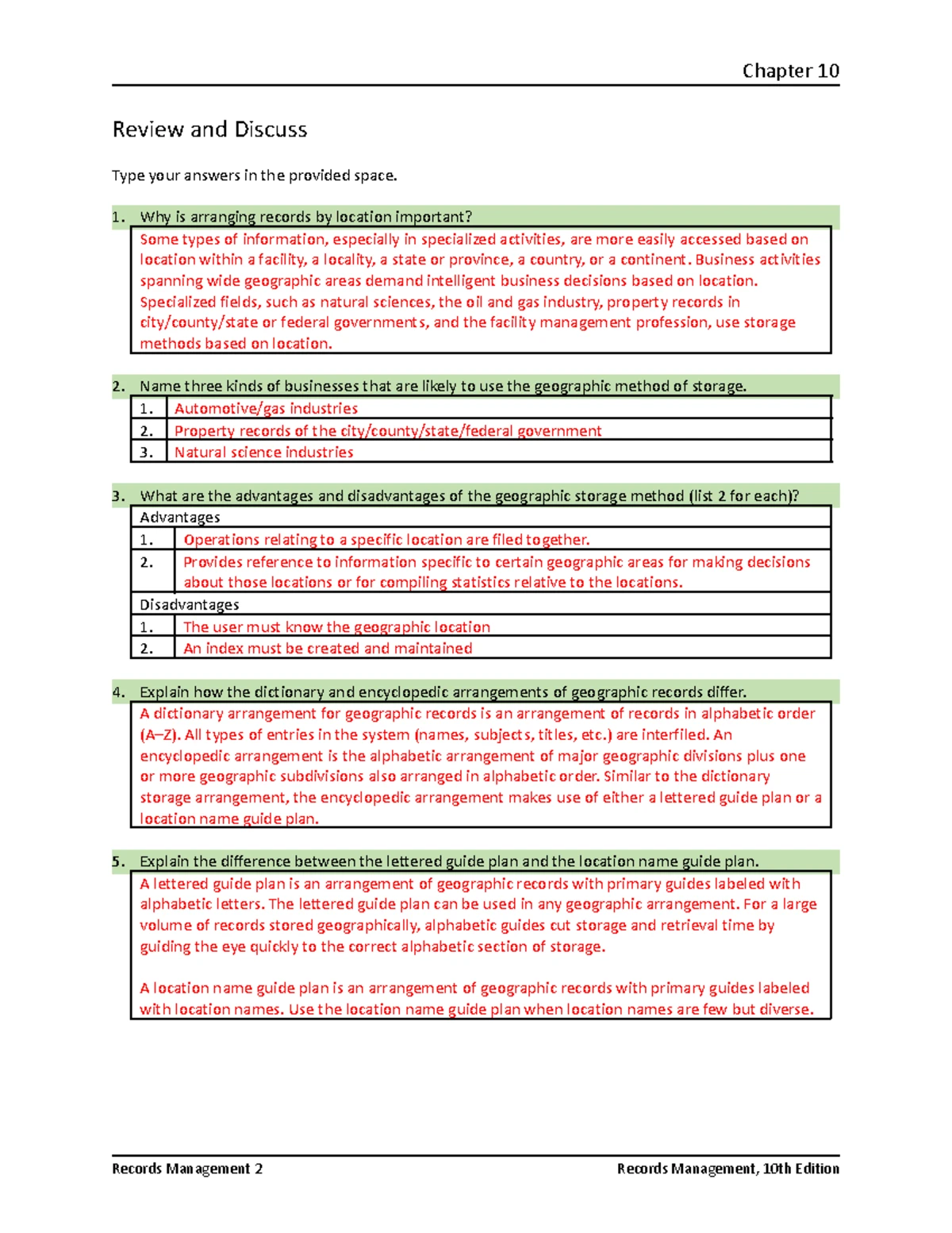 Module 4 Chapter 7 Review and Discuss Questions - Chapter 7 Review and ...