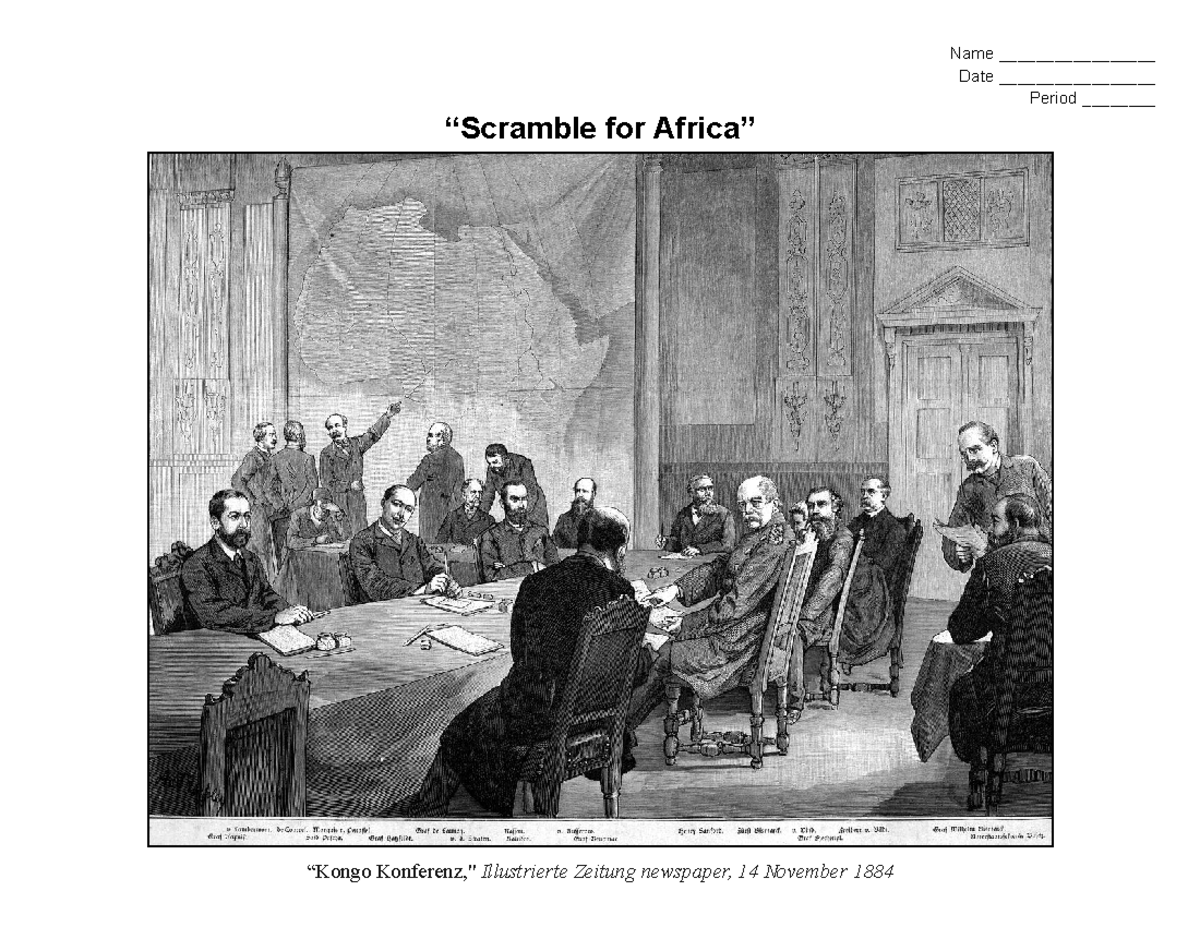 Scramble for Africa: Analysis of the Berlin Conference (1884) - Studocu