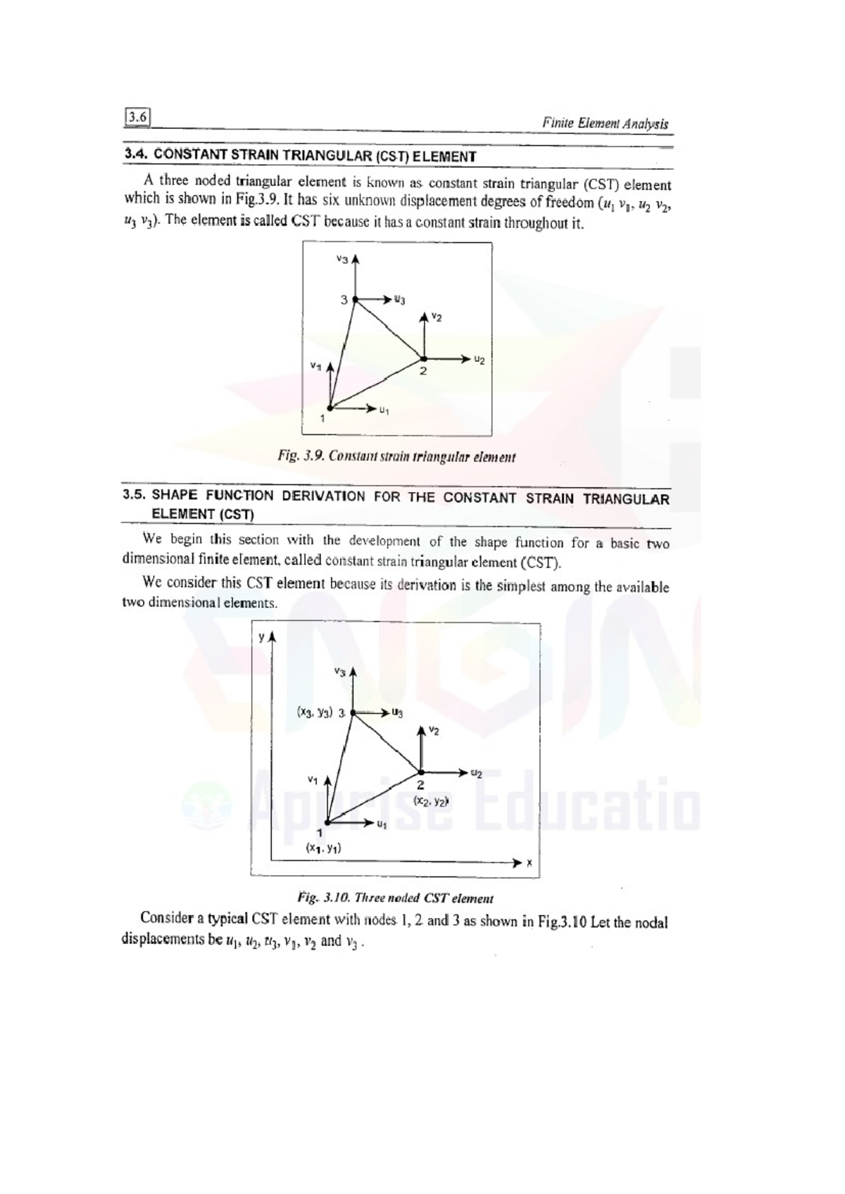 Shape Function Derivation for Constant Strain Triangular Element (CST ...