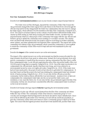 [Solved] Describe the value of sustainability practices in human and ...