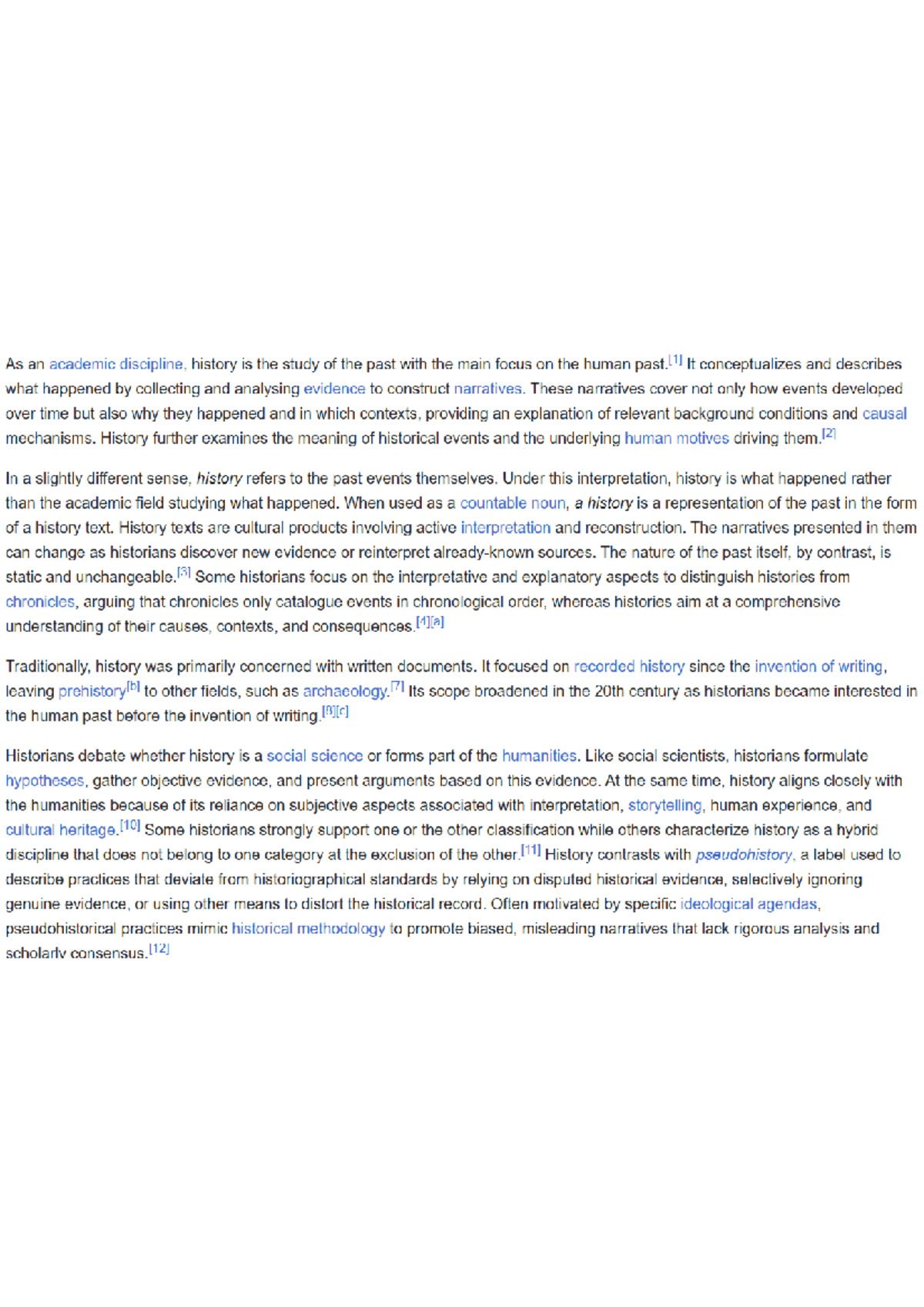 History as an academic discipline: understanding the past and its ...