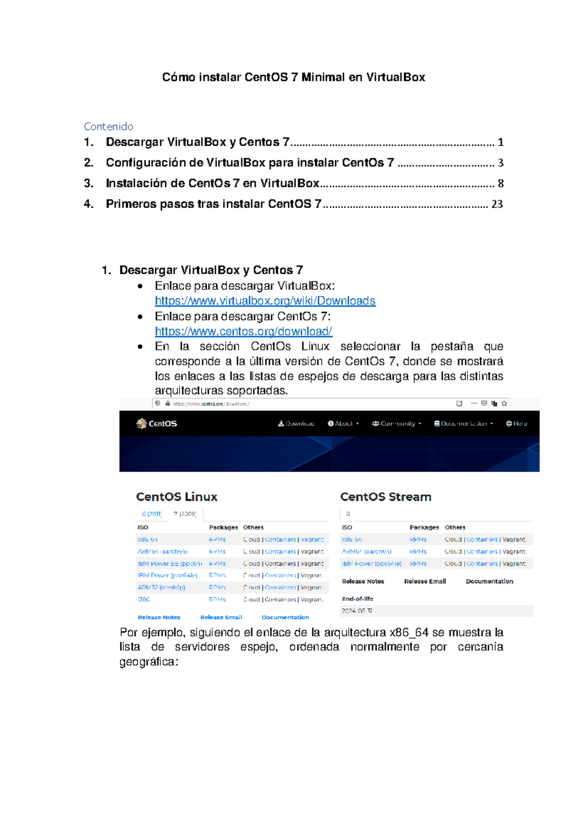 1. manual instalacion Cent Os 7 - Cómo instalar CentOS 7 Minimal en ...