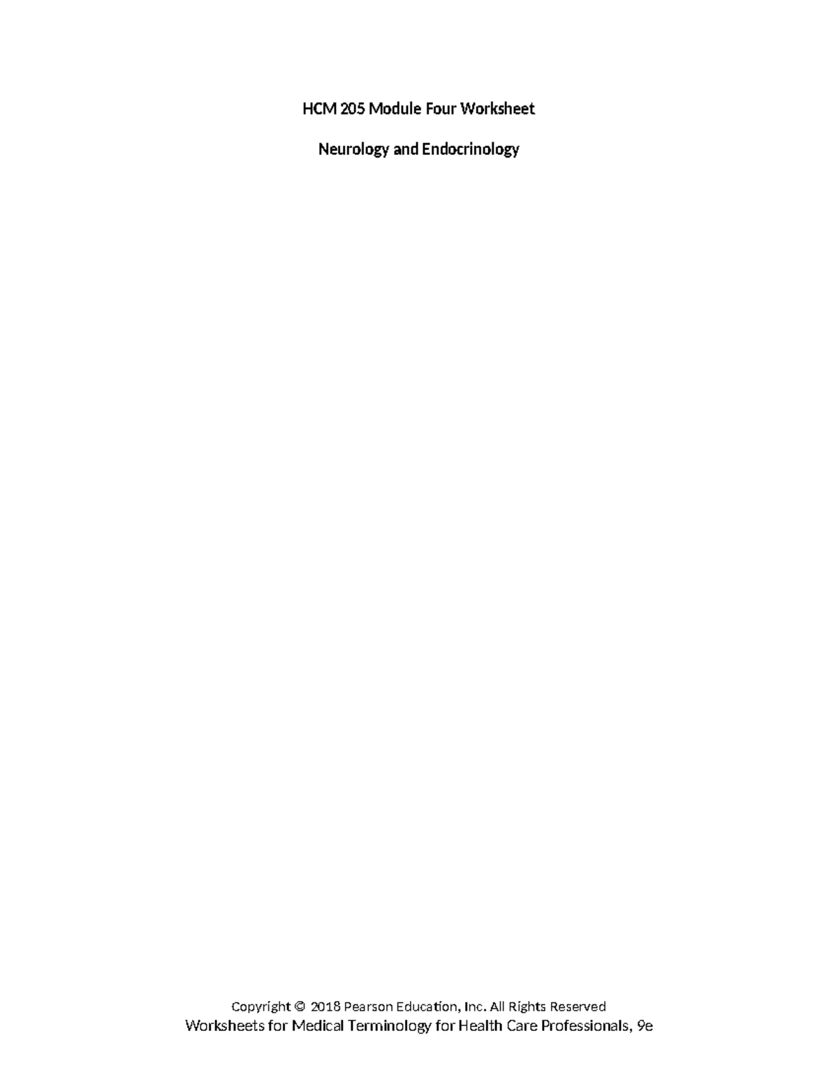 HCM 205 Module 6 Worksheet: Digestive System Terminology - Studocu