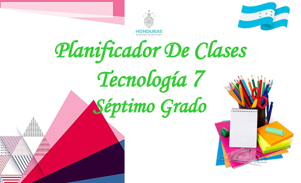 Planificador de Clases de Tecnología 7 - Séptimo Grado - Studocu