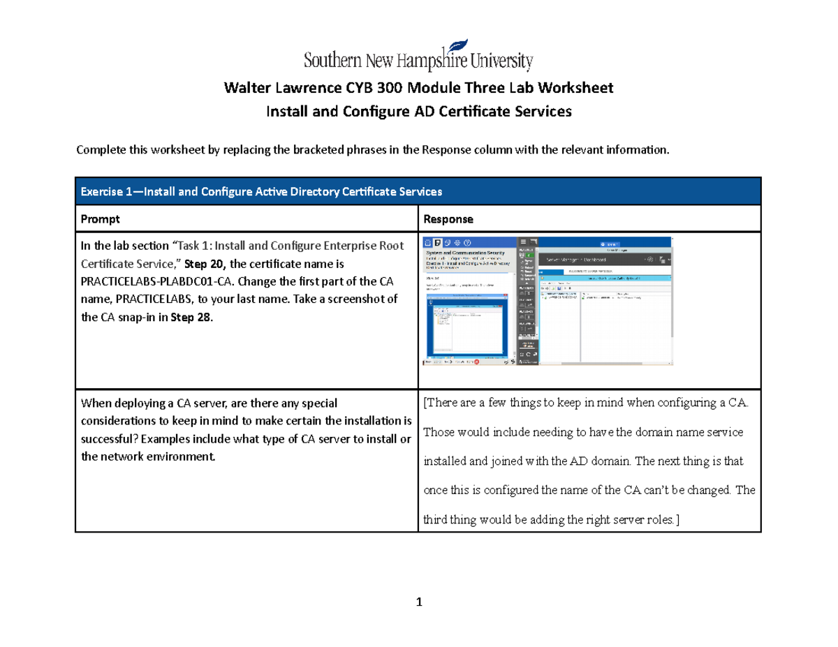 CYB_300_Module_Three_Lab_Worksheet_Active_Directory_Cert_Configuration - Studocu