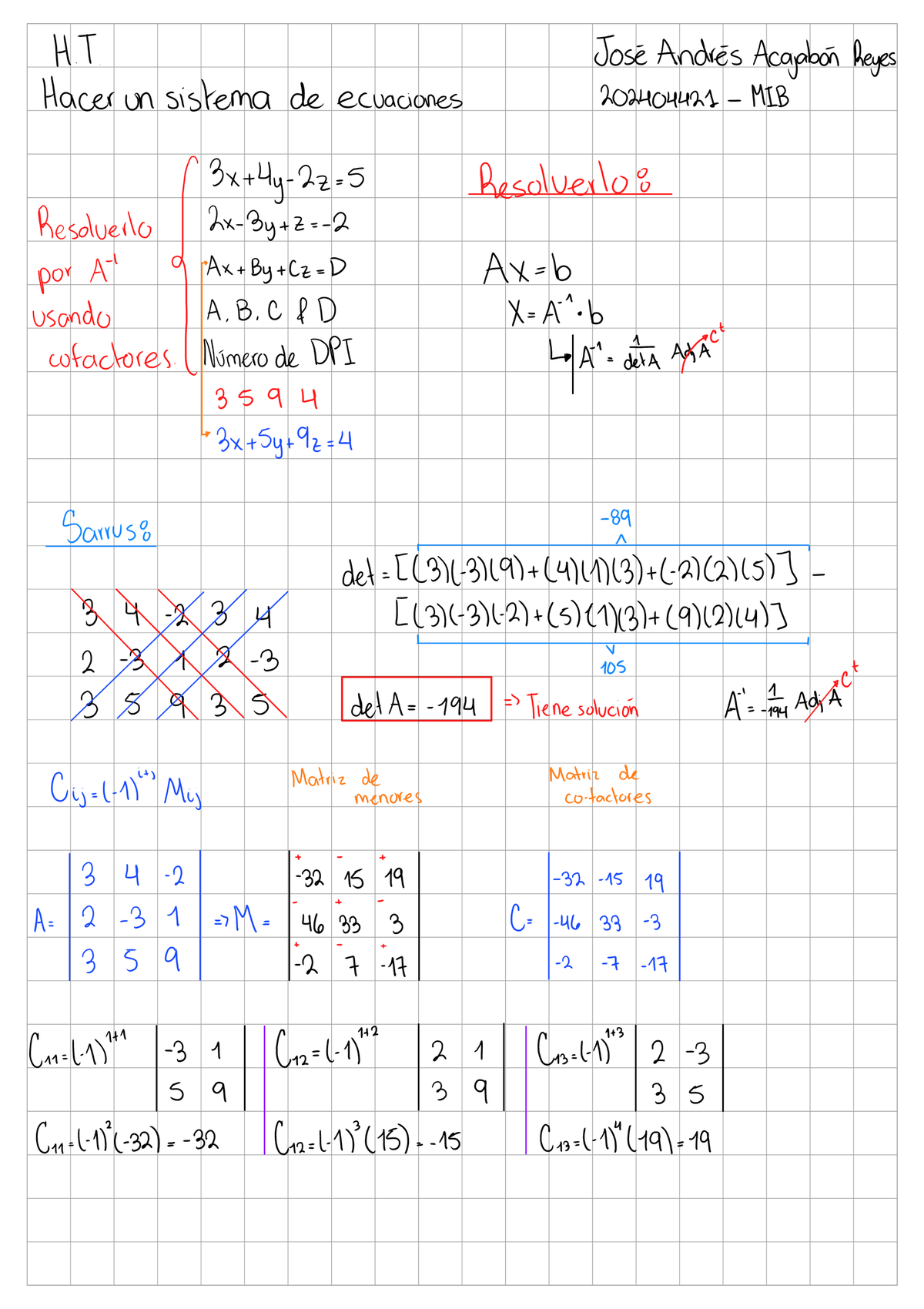 Agenda - es como se genera las matrices desde un punto de vista mas ...