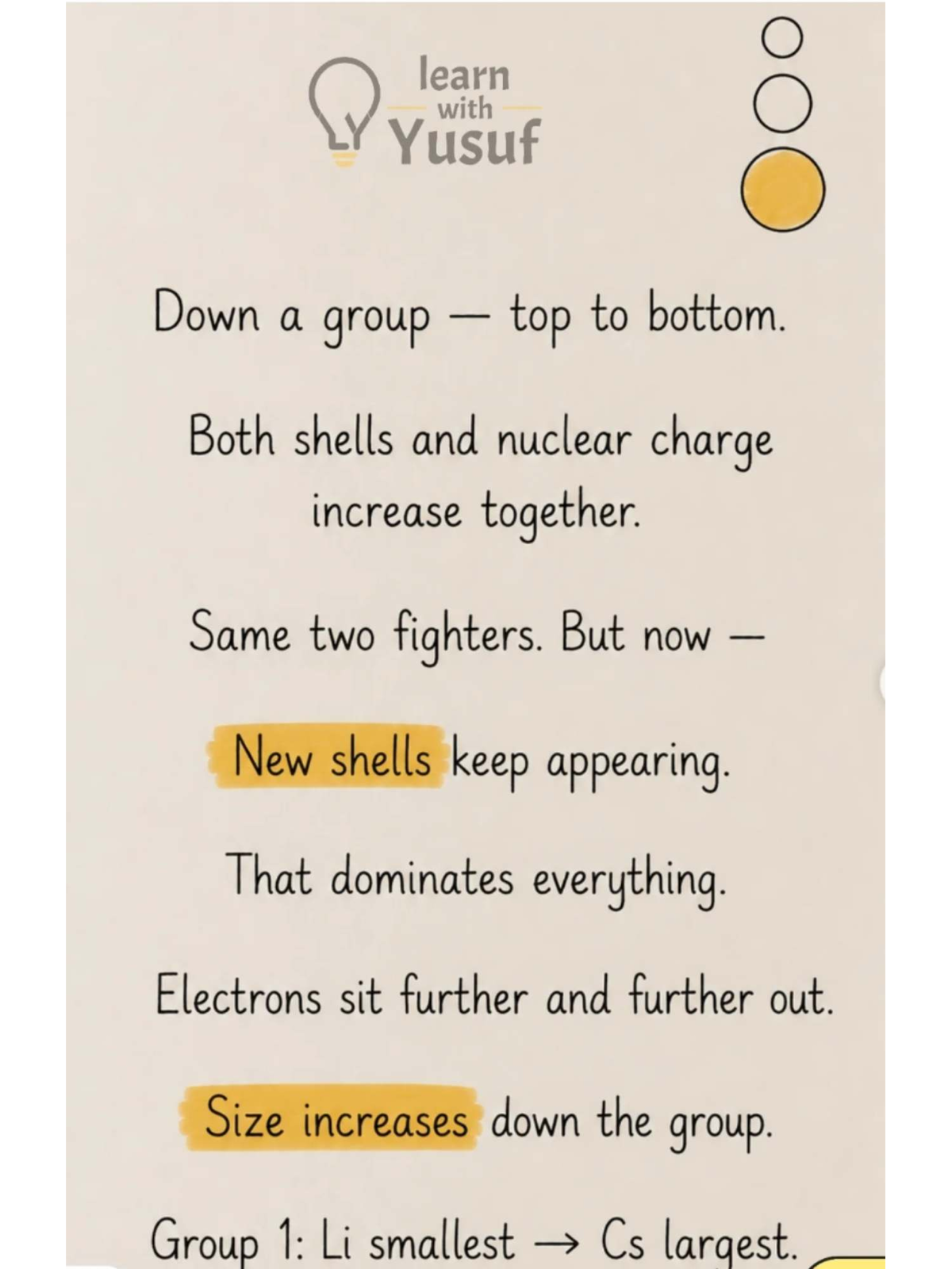 Group Trends in Atomic Size and Ionization Energy - Chem 101 - Studocu