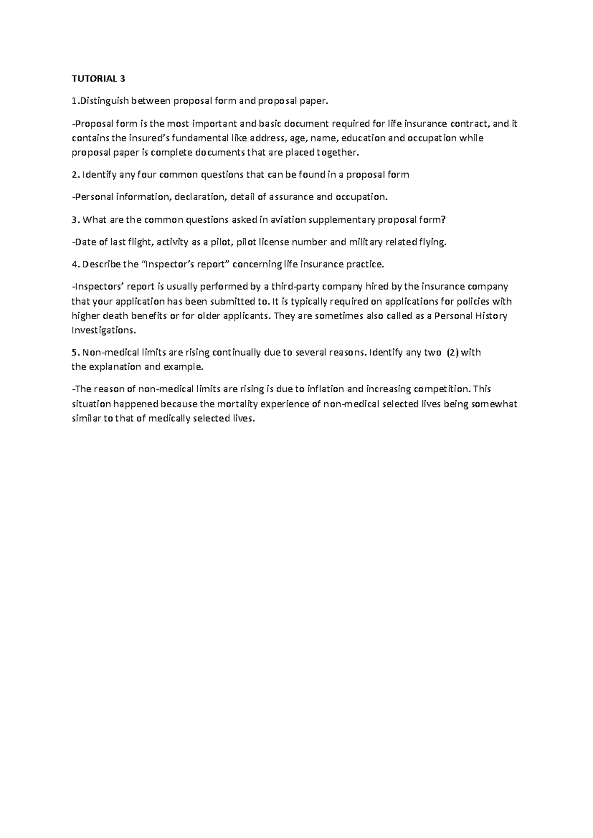 Tutorial 3 - TUTORIAL 3 1 between proposal form and proposal paper ...