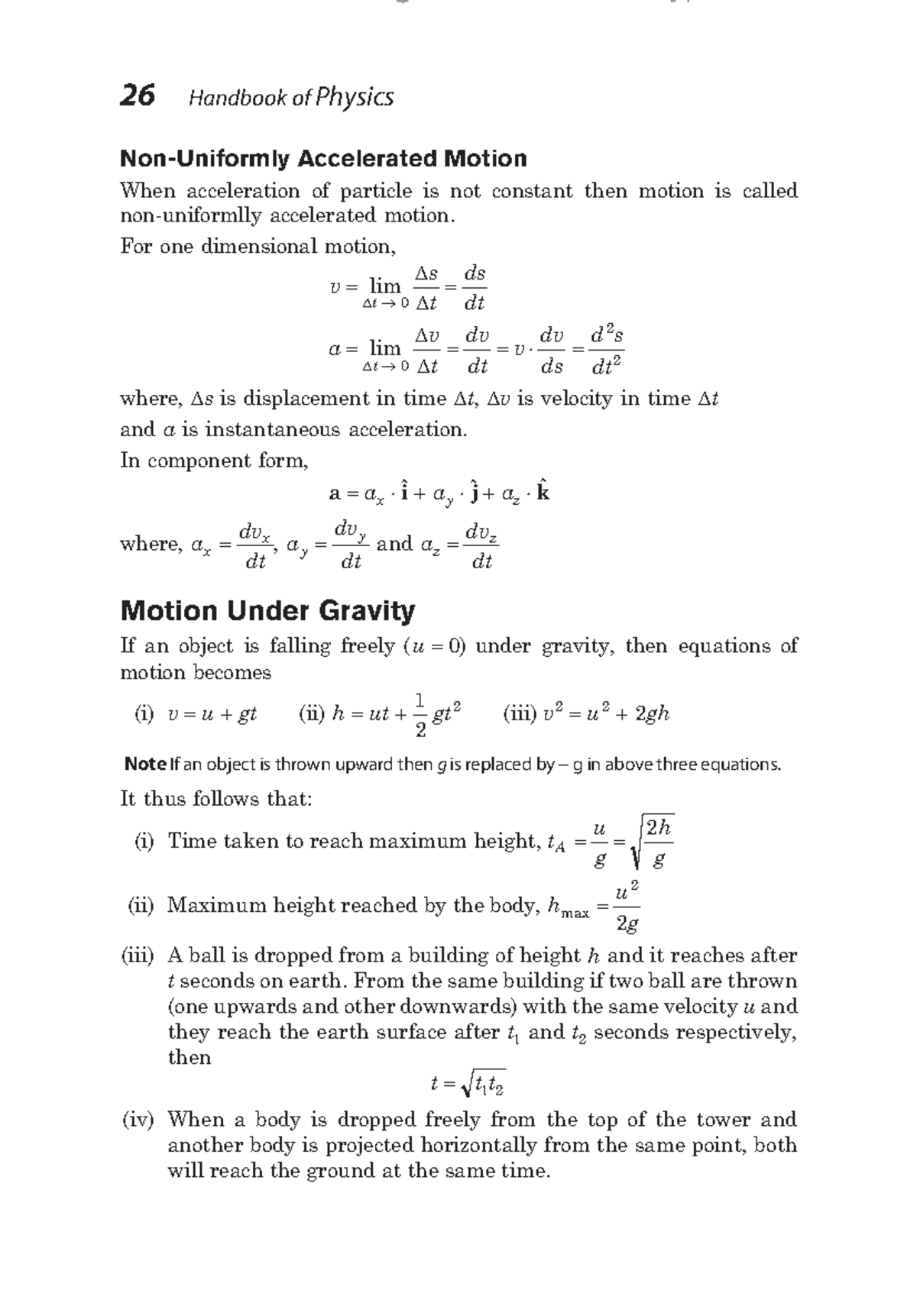 Arihant Handbook Physics: Accelerated Motion and Circular Motion - Studocu