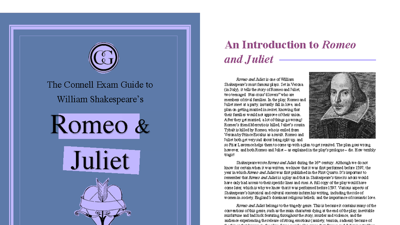Connell Guide: Romeo and Juliet Exam Study Notes - Studocu