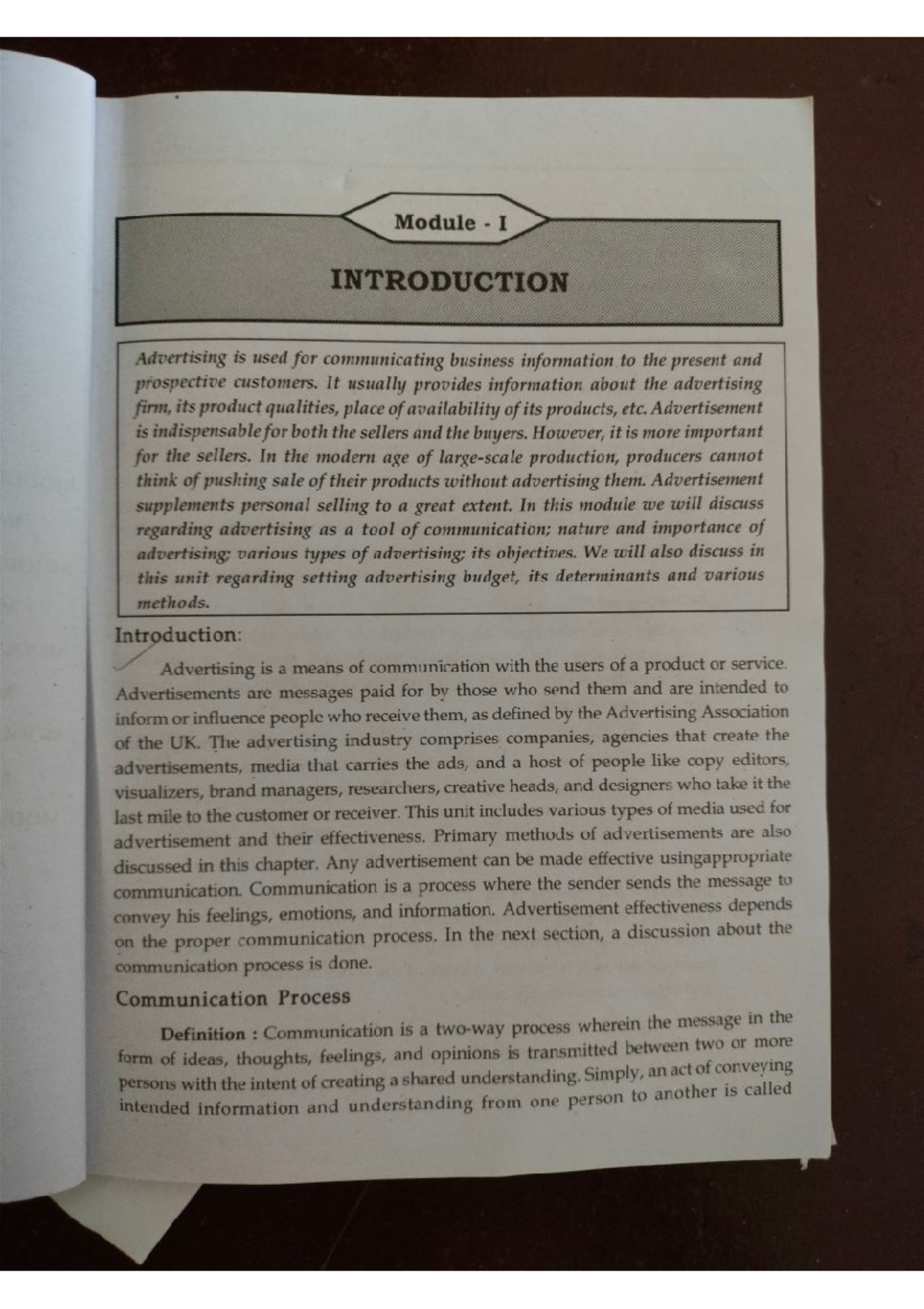 Pdf - advertisement notes - Module I INTRODUCTION Advertising is used ...