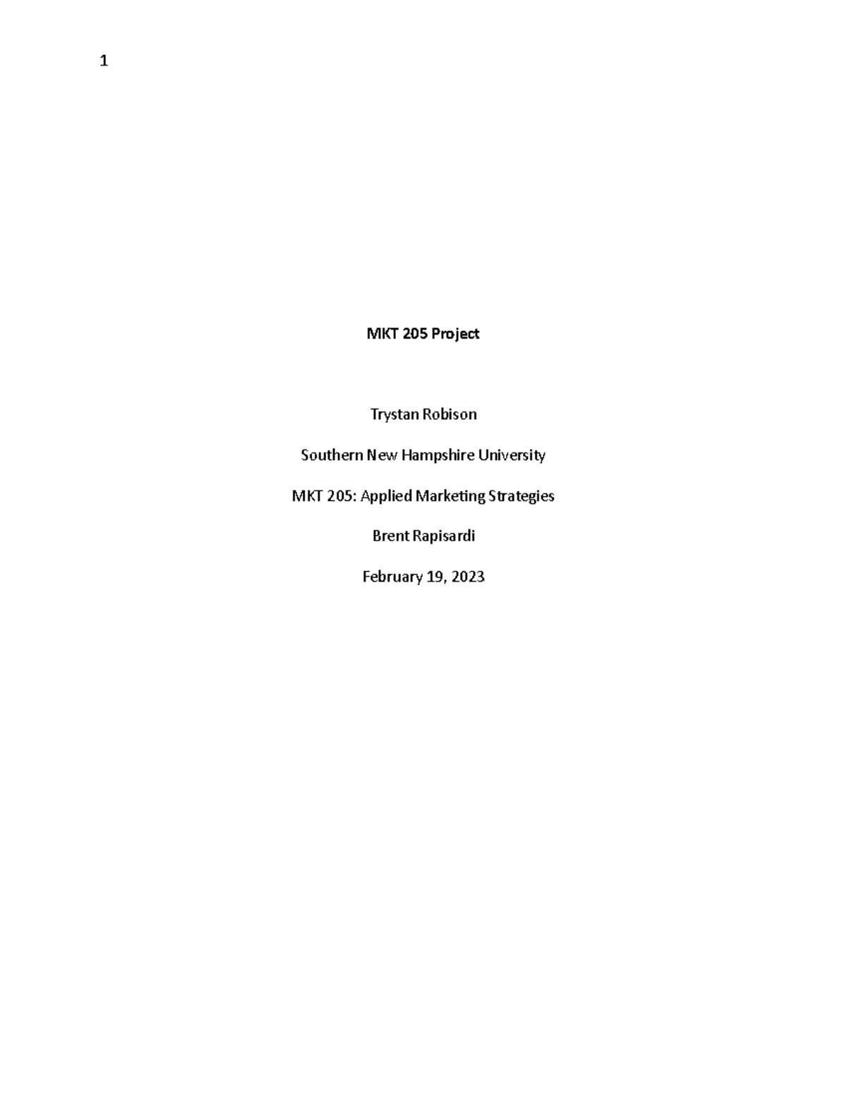 MKT 205 Module 7 Project: Marketing Strategies for Healthy Carob Bars ...