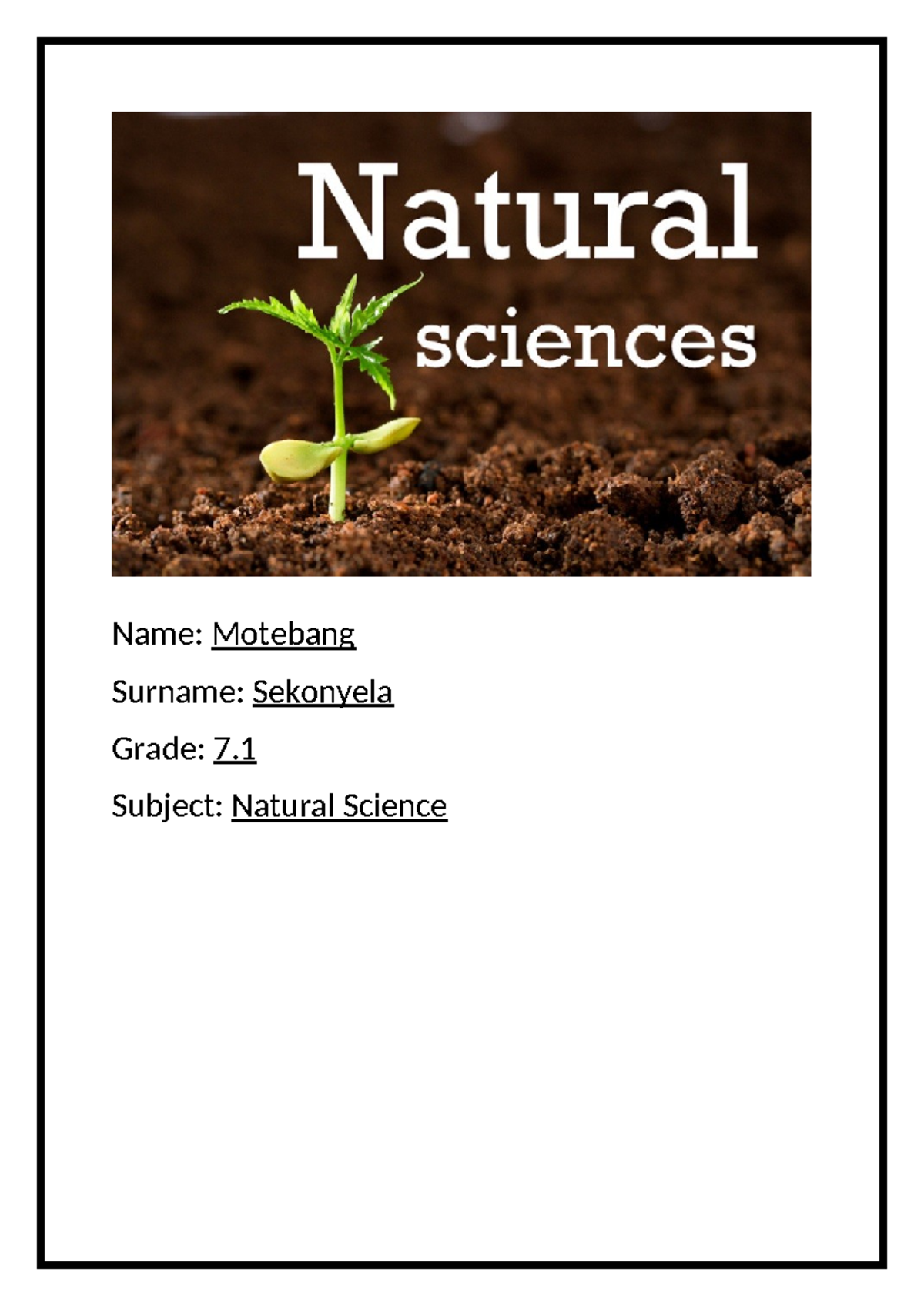 Natural Science Grade 7.1: Energy Conservation Strategies - Studocu