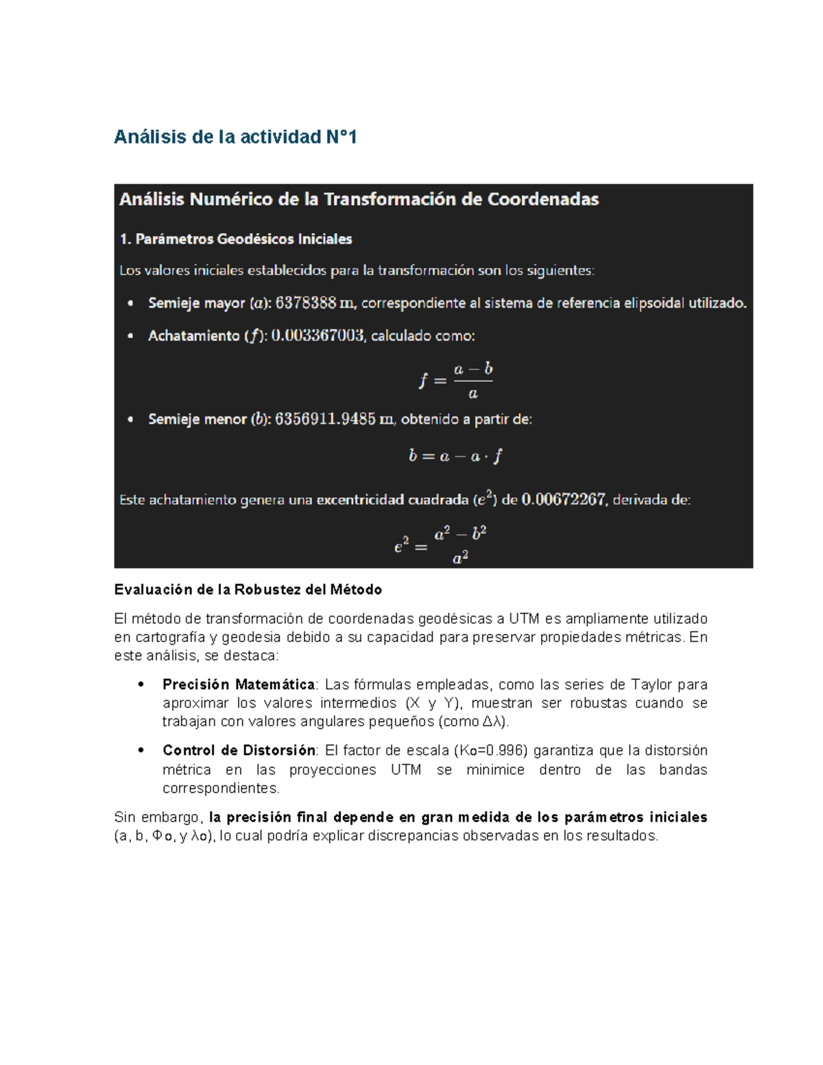 Análisis de la Robustez del Método de Transformación UTM en Geodesia ...