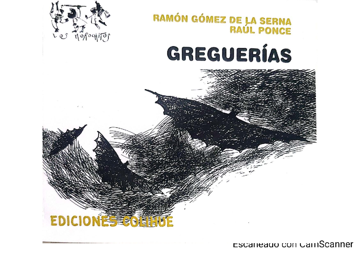 Greguerías de Ramón Gómez de la Serna y Raúl Ponce - Ediciones Colihue ...
