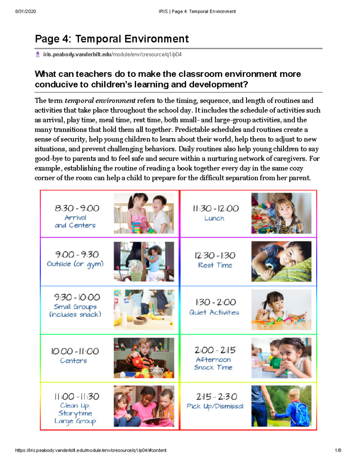 Iris Page 4 Temporal Environment Page 4 Temporal Environment Studocu